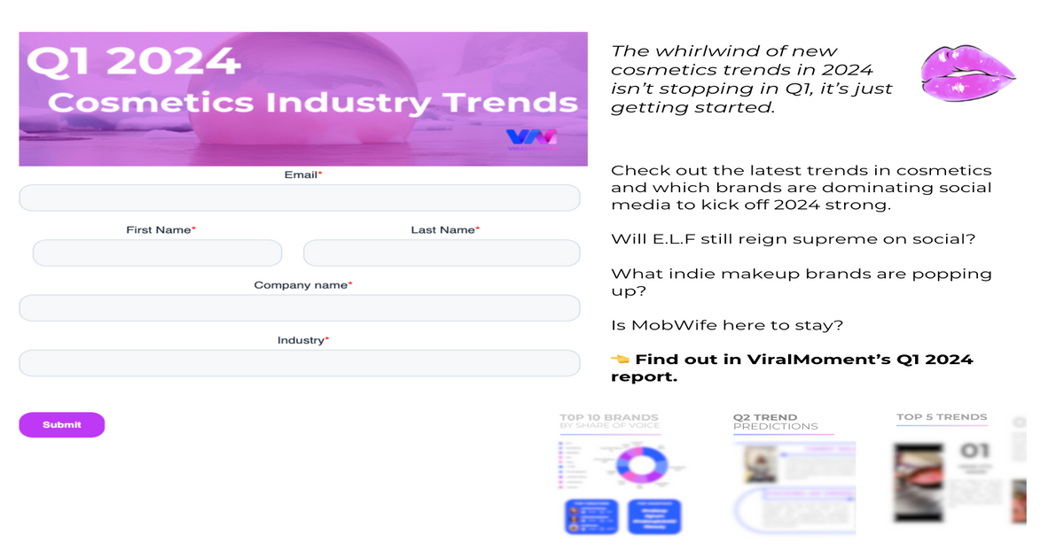 ViralMoment — TrendSurfer Download Q1 2024 Cosmetics Report